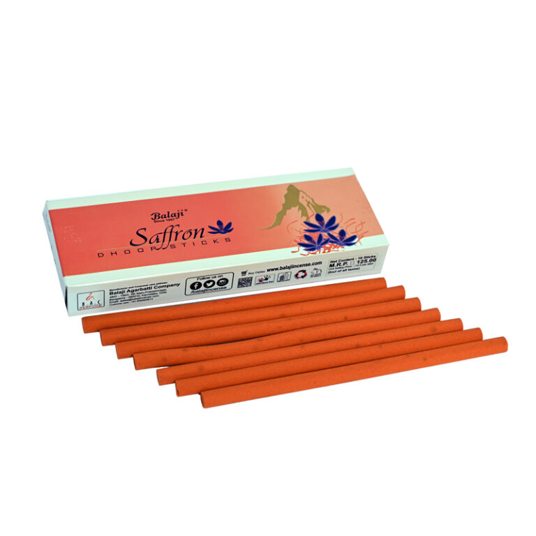 Balaji Saffron Dhoop sticks | Luxurious Kesar Incense